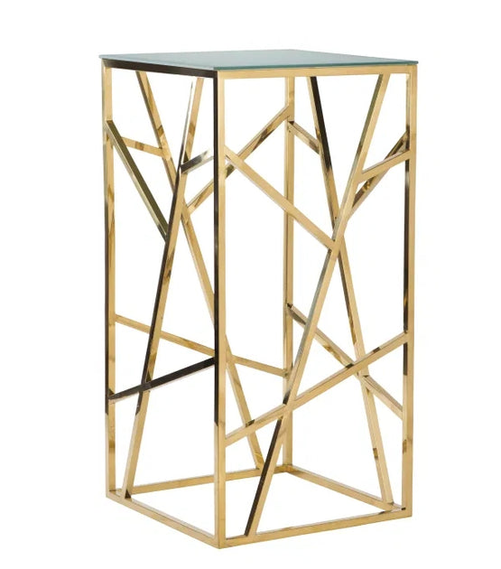 Cedar High Table Gold – Napoles Rentals