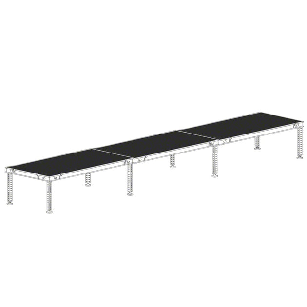 Tarima 4'x24' (3 - 4'x8' Decks) – Napoles Rentals