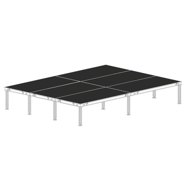 Tarima 12'x16' (6 - 4'x8' Decks) – Napoles Rentals