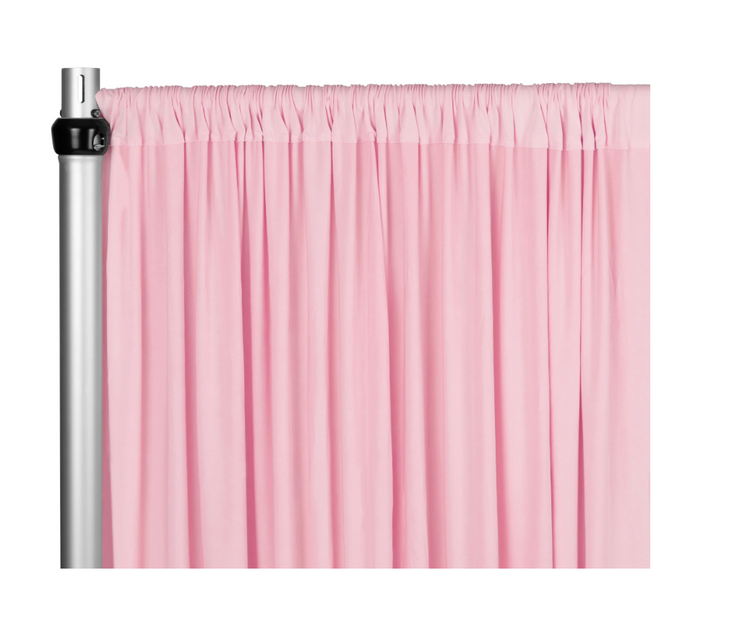 Cortina Rosa Claro Para Backdrop – Napoles Rentals