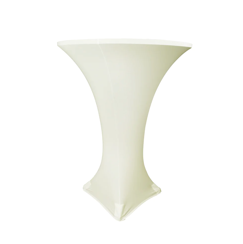 Spandex Cocktail Table Cover 30" Round - Ivory – Napoles Rentals