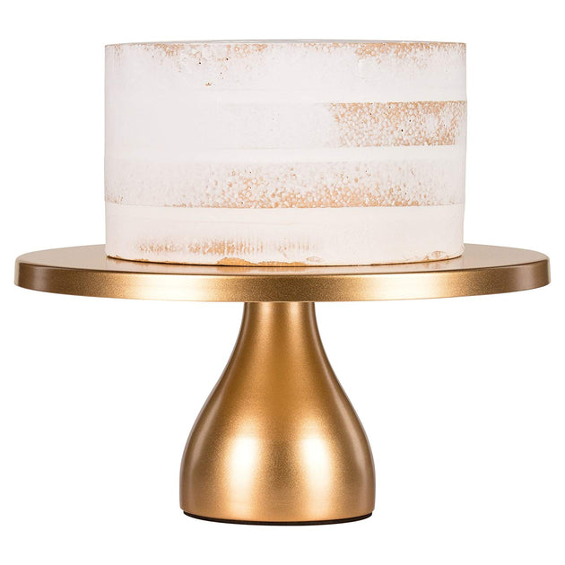 Modern Cake Stand Gold – Napoles Rentals