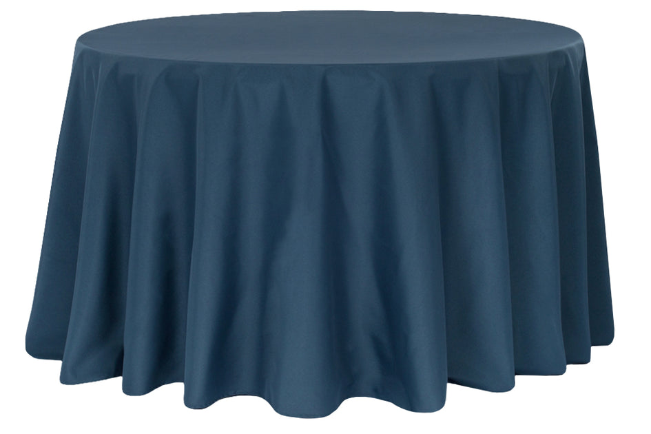 Mantel Azul Marino Poly – Napoles Rentals