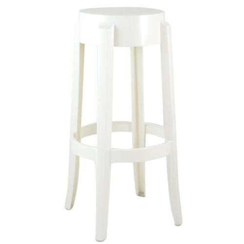 Stool Acrilico Blanco – Napoles Rentals